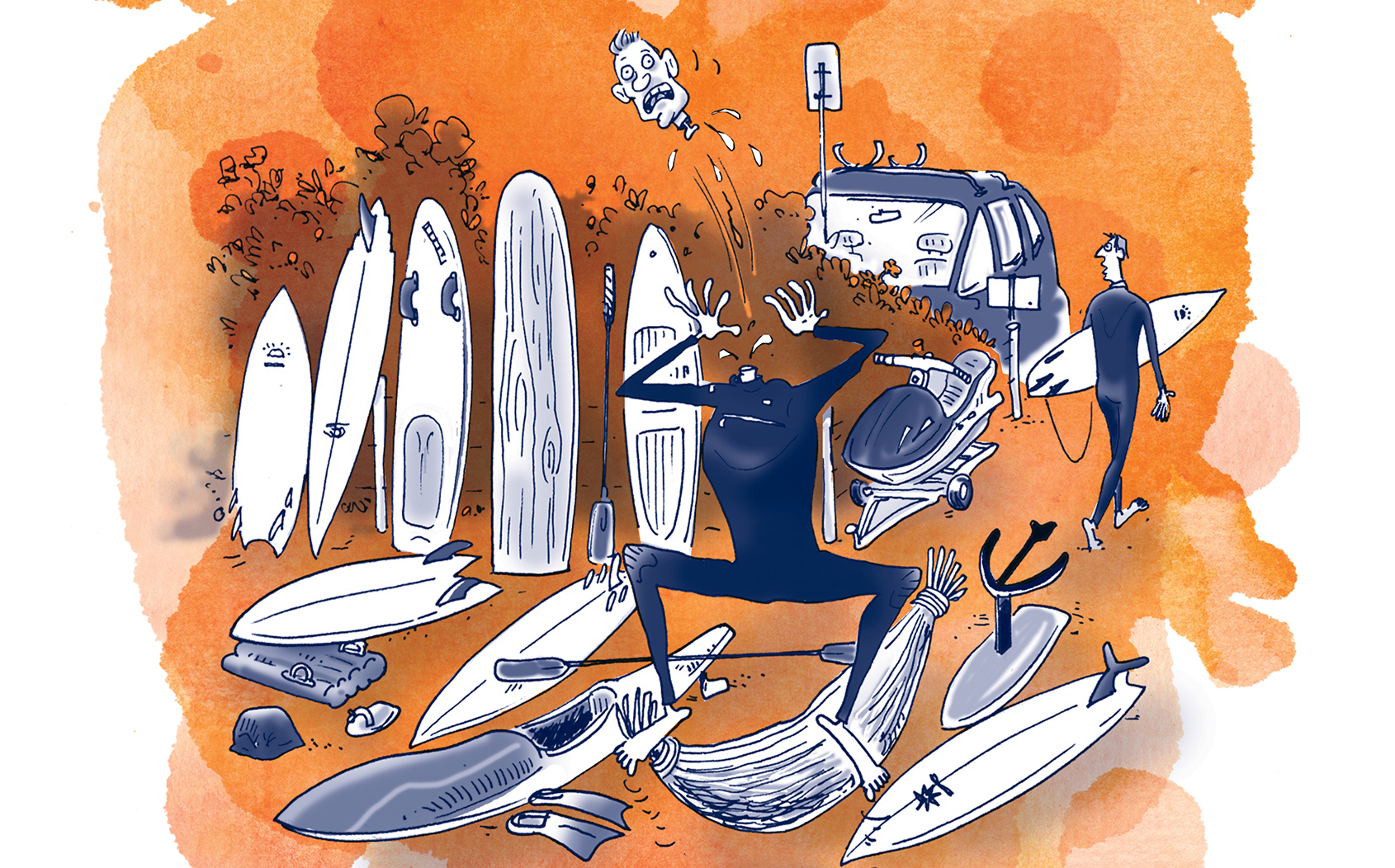 Local Waterman Spontaneously Combusts | Ding Alley | Swellnet