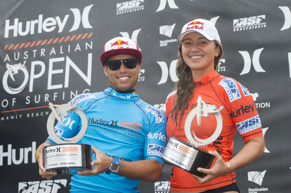De Souza and Moore crowned Hurley Australian Open of Surfing Champions ...