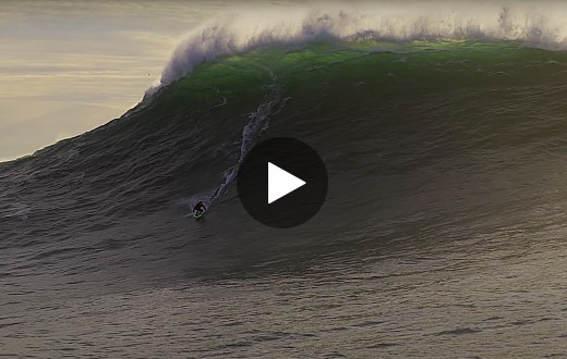 Watch: Nazare Bombs From The Water | Reels | Swellnet
