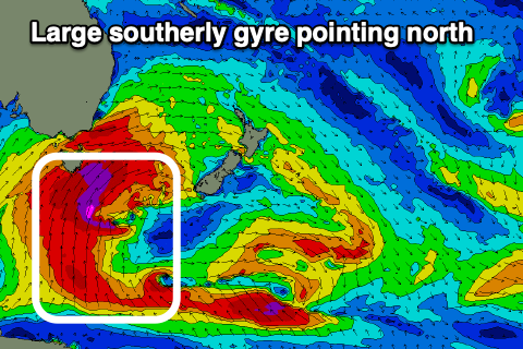 Large Southern Ocean gyre points north | Swellnet