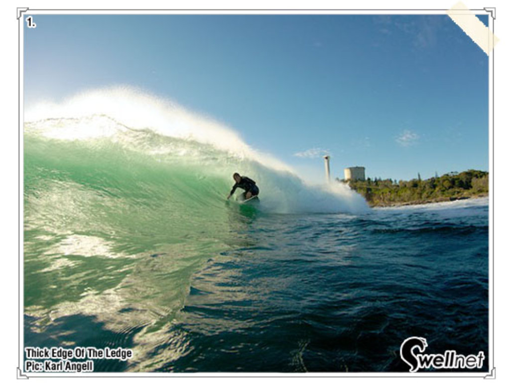 Thick Edge Of The Ledge | Surf Photos by Karl Angell | Swellnet ...