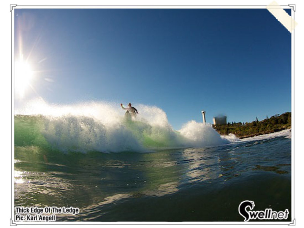 Thick Edge Of The Ledge | Surf Photos by Karl Angell | Swellnet ...