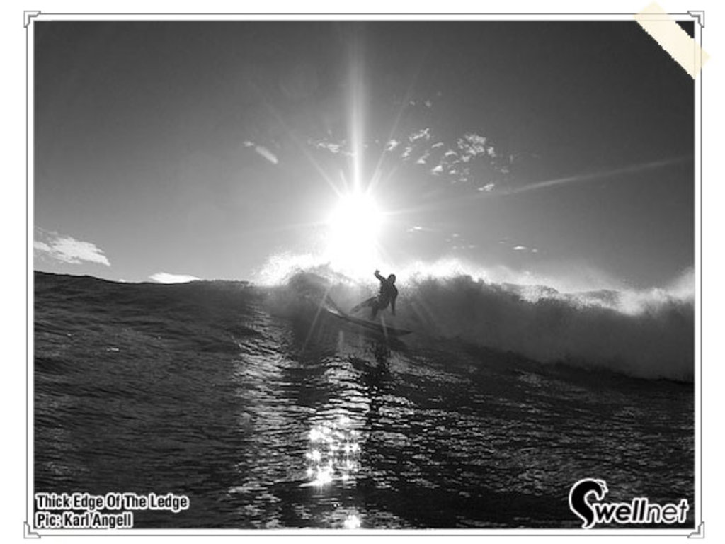 Thick Edge Of The Ledge | Surf Photos by Karl Angell | Swellnet ...
